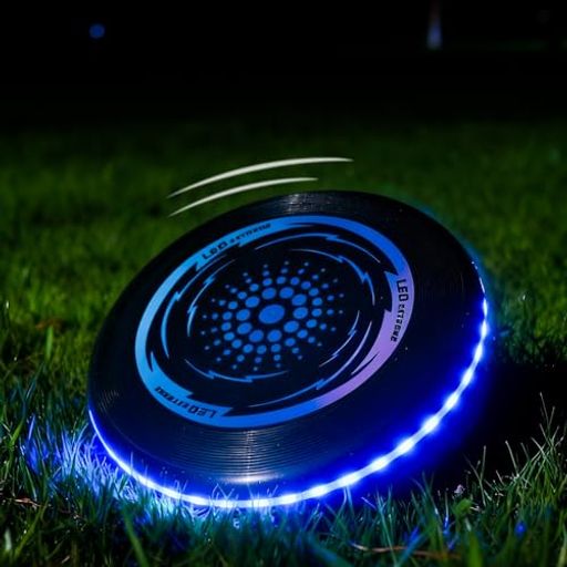【光るフリスビーで夜も楽しい!】LEDライト内蔵で、夜でもピカッと光るフリスビー。単色発光 で目立ちやすく、公園・ビーチ・キャンプなどどこでも大活躍! 【柔らか素材で安心設計】柔らかい素材を使用しており、顔や手に当たっても痛くない!お子様や...