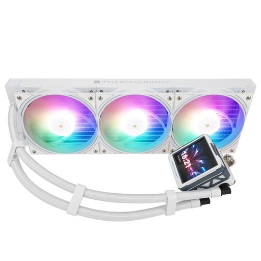 【優れた冷却コンビネーション】CPU水冷クーラーは、取り外し可能な磁気吸引タイプのLCDディスプレイ+360仕様の水冷ヘッダーを採用し、ナノ塗装アルミフィン冷却列+ポリマーを完全白化コンパイルされた保護水パイプ+標準構成の120mmPWM高...