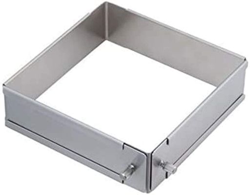 ケーキ サイズ:使用時最大/約30x30x5cm 使用時最小/約16x16x5cm 本体重量:0.54kg 材質:ステンレススチール 原産国:日本