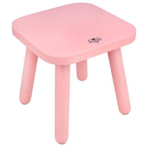 BEE&amp;OAKの正方形の木製スツールは、丈夫で滑りにくく、滑らかで。 木製スツールの高さは、大人と子供に適しています。浴室の木のスツール、子供のステップ・スツール、靴のスツール、台所補助スツール、居間の足台、植物のスツールのために適...