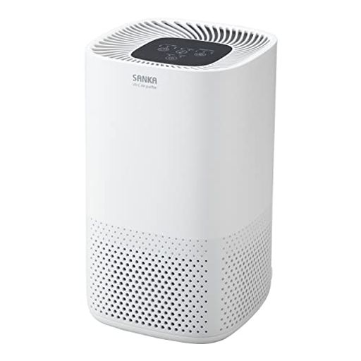 UV-Cが空気中の雑菌やウィルスに強力に作用。 360度全方位の空気をすばやく清浄。高性能HEPA+UV-Cユニット搭載。 リビング・寝室に最適サイズの「除菌空気清浄機」