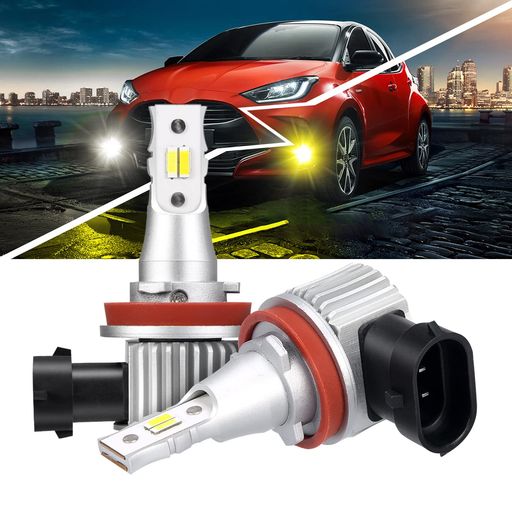 雨 【商品 スペック】型番:H8/H11/H16/H9兼用、色:ホワイト(6000K)/イエロー(3000K)、電圧:DC 12~24V、ルーメン:2000Lm/個、LEDチップ:CSP1860、使用寿命:50000時間以上、防水等級:IP...
