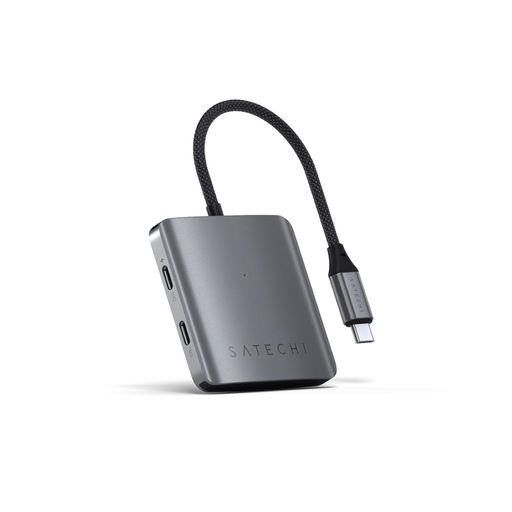 【高速データ転送】SATECHIUSB-C4-in-1ハブは、USB-C3.2Gen2規格に対応した4つのUSB-Cデータポートを搭載し、最大10Gbpsのデータ転送速度を実現。大容量ファイルのバックアップや外部ストレージのアクセス、デバイ...