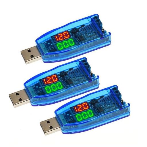 3PCSDualLEDDC-DC5Vto1V-24VUSBDownBuckBoostConverterPowerSupply