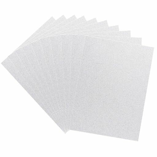 【商品仕様】グリッターシートx10枚。サイズ:A4サイズ(210X297mm)。カラー:シルバー。 【きらきらで目立つ】カラーシールにラメを入れて、光の反射、見る角度によりキラキラして照り輝きグリッター特有の高級感・光沢感・立体感を醸しだし...