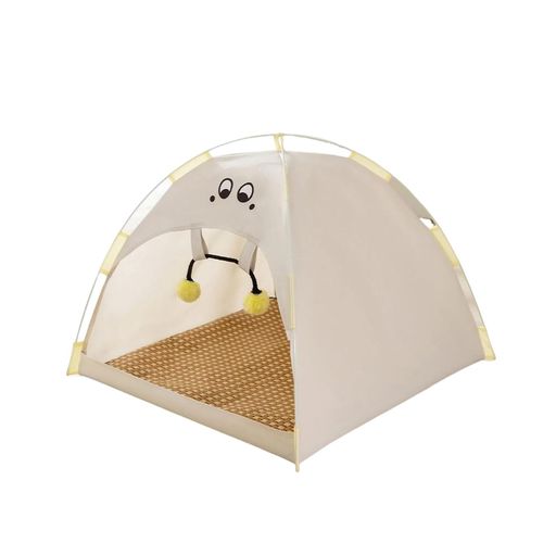 アウトドア 快適な素材:犬用テントは柔らかい素材で作られており、犬は長時間横になっていても疲れません。優れた通気性により、暑い天候でも愛犬を涼しく快適に保ちます。 さまざまなシナリオに適応:犬用テントは日よけのデザインなので、晴れた日でも安...