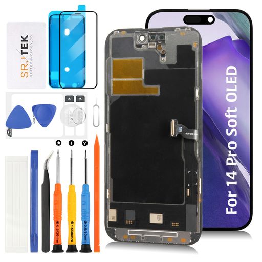 🎯【対応機種】For iPhone 14 Pro 6.1インチ [Soft OLED]のみ液晶画面交換セット。SIMフリㄧ、SoftBank、au、docomo、楽天モバイル対応。A2890, A2650, A2889, A...