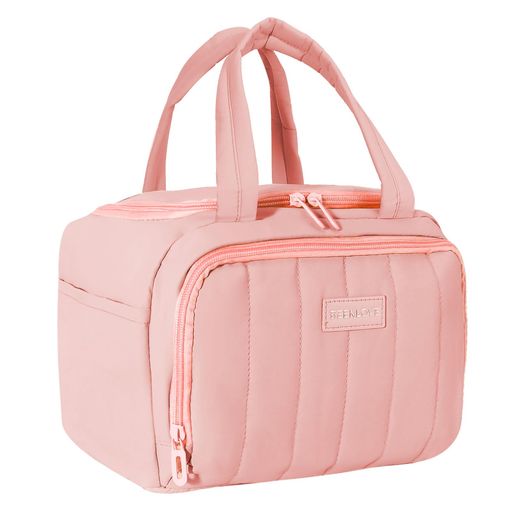 【毎日使える大容量バッグ】ランチトートバッグは、26x16x17cmのサイズと約7リットルの容量を持つデザインとなっています。メインコンパートメントには、食品容器、果物、スナックが収容されています。フロントのジッパーポケットはカトラリーやハ...