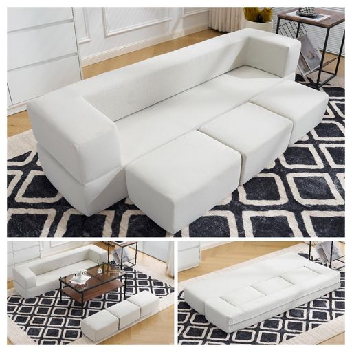 ・生地ファブリック・カラーホワイト/グレー/カーキー・商品サイズベッドタイプ:170*100*20cmソファタイプ:170*77*40cmオットマンサイズ:30*43cm・梱包数1・梱包サイズ93*31*31cm・重量(N.W.)10.5k...