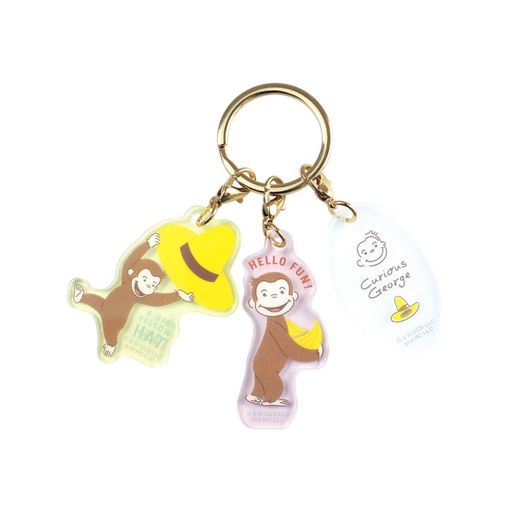 サイズ:約H52xW41xD3mm 材質:アクリル樹脂 鉱物のバナナをモチーフにした日常使いしやすいナチュラルテイストなデザイン8分音符 大人気おさるのジョージから新商品が登場!!かわいいらしいキャラクター達がデザインされていて普段使いにも...