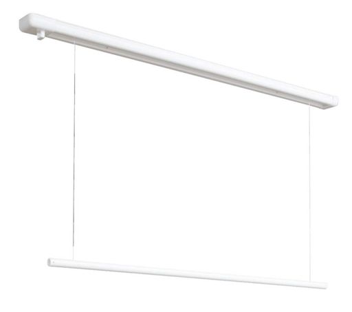 入り数:1本入 セット内容:ベース本体、物干し竿、操作棒、取り付け用ねじ、フック サイズ:全長/1340mm、竿の昇降幅/0~1000mm 洗濯物の目安耐荷重:8kg(荷重目安ガイド付) 材質:ベース・竿/アルミ押出形材(アルマイト+塗装)...