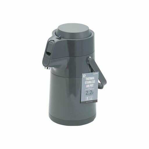 製品サイズ:(約)幅23x奥行16.5x高さ29cm 製品重量:(約)1.6kg 品名:ステンレス製卓上用まほうびん、実容量:2.2L、保温効力:70度以下(10時間)、保冷効力:10度以下(10時間) 素材・材質:本体内側/18-8ステン...