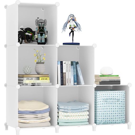 高品質素材:本棚は、ハイスペックな厚みのあるPP素材のパネルと高品質ABSコネクターで構成され、部品間の結合を強固にしています。金属フレーム全体を補強し、キューブ1個あたり5kgまでの荷重に耐える頑丈な構造で、強度が高く衝撃に強く、変形しに...