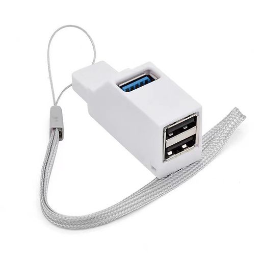 【3ポート拡張】USB3.0ポートx1、USB2.0ポートx2。ノートパソコンまたはデスクトップパソコンで最大1つのUSB-Aポートを使用して、3つのポートを接続できます。データケーブル不要でスタイリッシュに使えるノートパソコン3ポートUS...