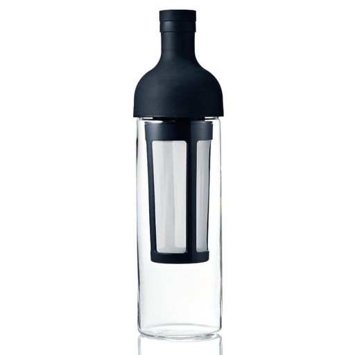 水出しコーヒー 本体サイズ:W87xD84xH300(mm) 出来上がり容量:650ml 材質 注口・栓:シリコーンゴム、ストレーナーフレーム:ポリプロピレン、メッシュ:ポリエステル コーヒー粉と水だけでアイスコーヒーが作れる コーヒーを抽...