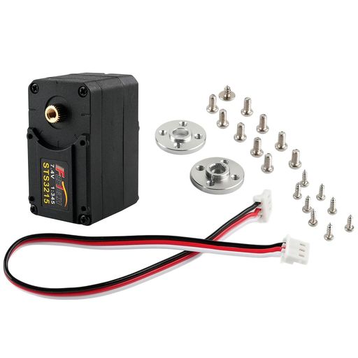 STS32157.4V19kg.cmシリアルバスTTLコントロールスマートサーボ12ビット高精度磁気コーディングセンサー付き 360度連続回転しながら360度の有効範囲でポジションコントロールが可能。 動作電圧範囲:6V-7.4V、無負荷速...