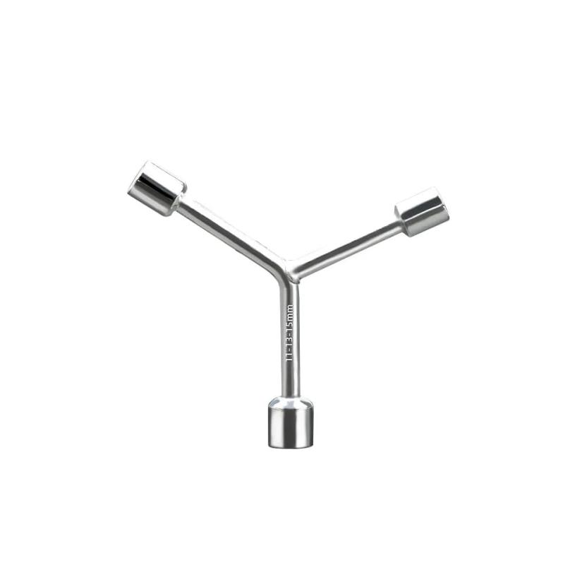Y字型3種サイズソケットレ ンチ 11mm/13mm/15mm対応 六 角レ ン チ 自転車用 携帯可能 コンパクト設計 六角扳 手ソケット 自転車レンチ 工具セット Y型スパナ 六角扳手 ソケット 自転車 六角レンプロ仕様の精密加工:六角...