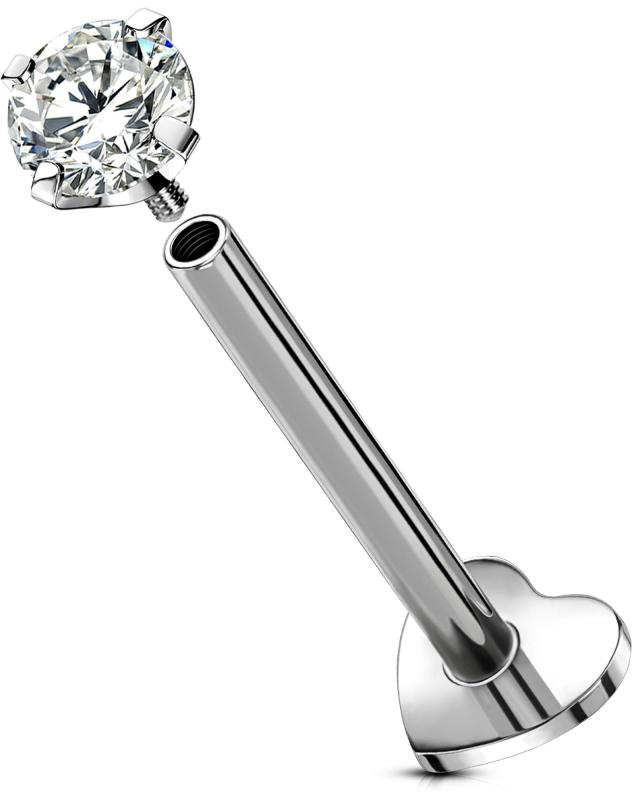 OUFER ボディピアス 16G ラブレットピアス ジュエリー チタン ヘリックスイヤリング 内部リップスタッド 5/6/8/10/12mm トラガスコンクローブ軟骨イヤリング16gのヘリックスピアスジュエリーはチタン製です。バーの厚さは1...