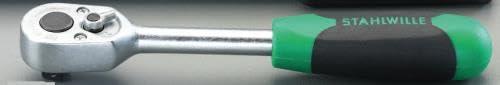 ESCO エスコ 3/8"sqラチェットハンドル EA617YR-14差込角:3/8"-13は30°/60°首振りタイプ全長:193mmタイプ:送り角12°