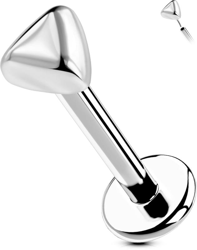 [OUFER Body Piercing] ボディ ピアス ラブレット ジュエリー チタン ラブレット スタッド 16G/18G リップ スタッド 軟骨 フラット バック イヤリング スレッドレス モンロー リップ ヘリックス コンこのla...