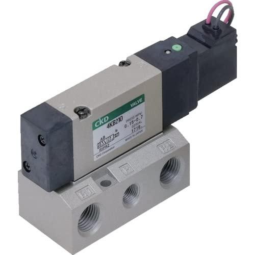 CKD 4Kシリーズパイロット式5ポート弁セレックスバルブ 4KB410-15-DC24V●音速コンダクタンス(C[dm［［の3乗］］/(S・bar)])：12●接続口径：Rc1/2●電源(V)：DC24●使用流体：圧縮空気
