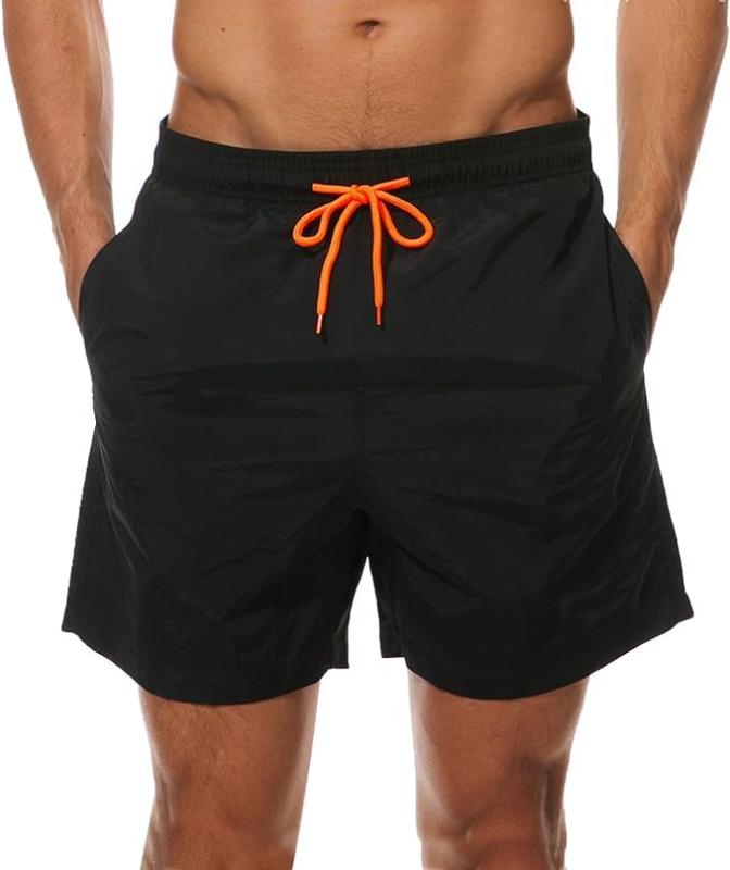 [RURU] サーフパンツ メンズ 水着 海水パンツ 水陸両用 海パン インナー付き メッシュインナー ショーツ ビーチパンツ ゴムウエスト サーフトランクス 速乾 旅行 温泉 プール 総柄 おしゃれ ✅【速乾素材】上品なポリエステル素材、...