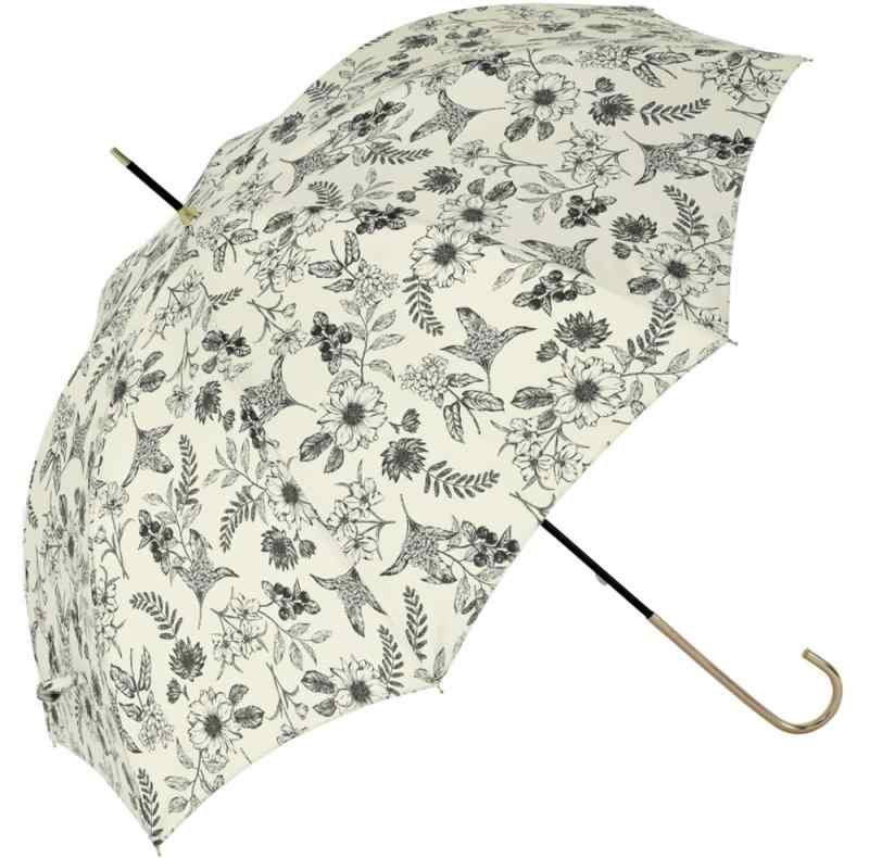 ビコーズ because 長傘 58cm UVカット プラントフラワー B-133719