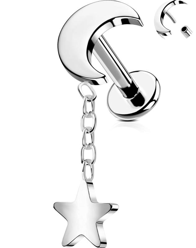 [OUFER] 純チタン製 スレッドレスラブレットピアス 16G 6mm/8mm フラットバック ヘリックス/トラグス/コンク/リップ対応 敏感肌向け 抜け止め設計 軽量ボディピアスこれはチタン製で、高度に研磨されています。チタンはボディジ...