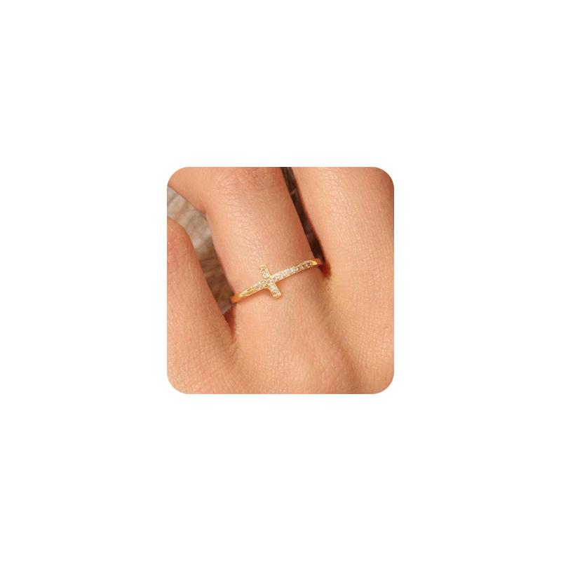 [Tasiso] リング 指輪 レディース ゆびわ ステンレス ゴールド おしゃれ シンプル 金属アレルギー対応 ギフトBOX付き