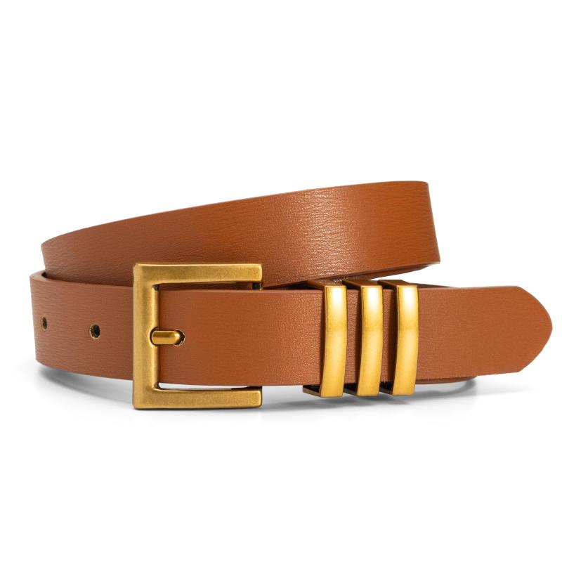 [e-mode life イーモード　ライフ] ベルト レディース レディースベルト 細い 本革 大きいサイズ カジュアル/ビジネス プレゼント【厳選された素材】上質なレザー素材より作られ、柔らかな手触りと滑らかの質感を味わい、高級感あふれ...