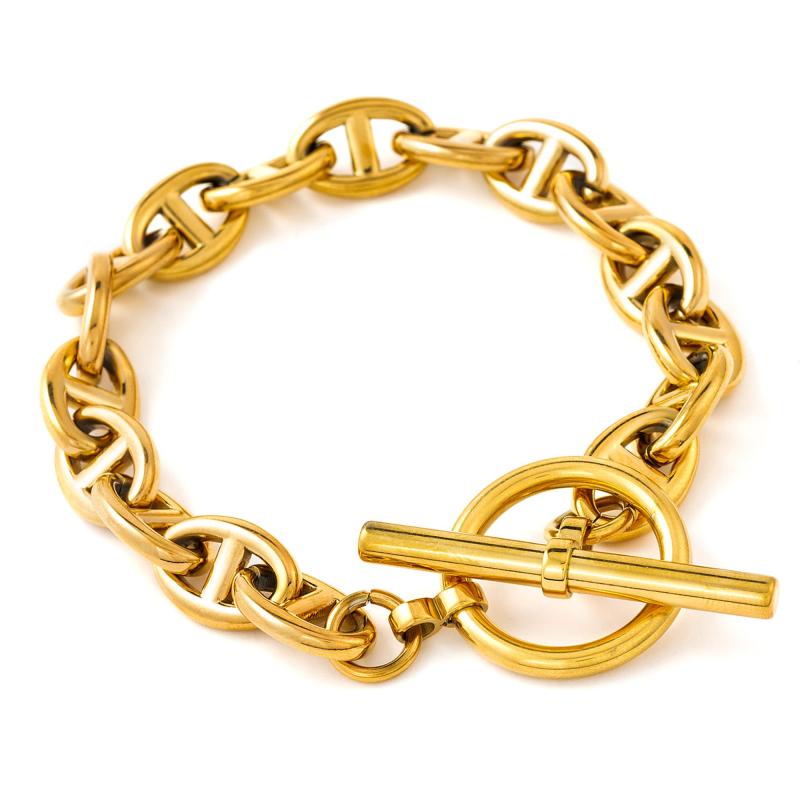 【Cisst Liber】ブレスレット メンズ レディース アンカーチェーン マンテル マンテルブレスレット ブランド ステンレス チェーンブレスレット ブレスレットチェーン 鎖 錨 シンプル シルバー