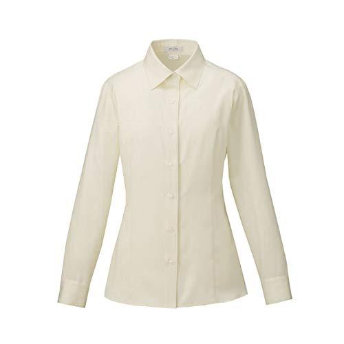 [カーシーエンジョイ] ENJOY EWB592 FINE KERSEY 長袖シャツブラウス吸汗/速乾/イージーケア/ホームクリーニングARM360°/バストケア/スカーフループ