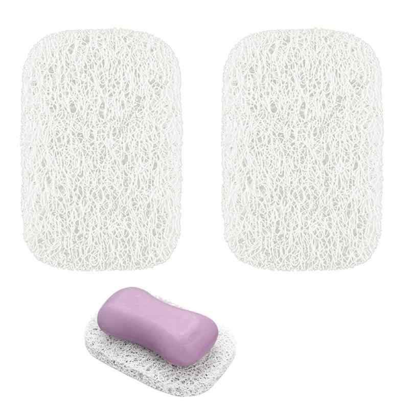 石鹸ホルダー 2個セット 石鹸置き ソープセーバー スポンジ ソープディッシュ用 効率的な排水石けんホルダー 排水リフトパッド速乾 滑り止め 耐久性 お風呂 浴室 洗面台 （白）【製品情報です】セット内容：石鹸ホルダー*2個。サイズ：11....