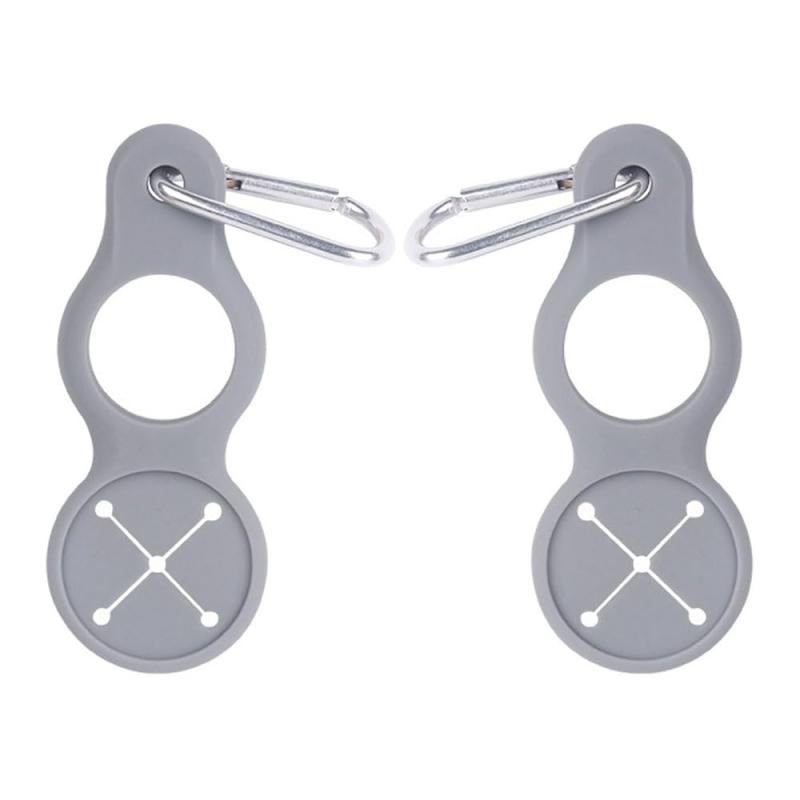 ペットボトル ホルダー タオルホルダー 水瓶棚 登山用バックル 水瓶フック シリコンタオル棚 便利で実用的 携帯型 アウトドア 登山 旅行 PETタオル棚（灰色2点セット）【サイズ】：（登山用バックルを含む）長さ13.2 cm*（瓶の口）内...