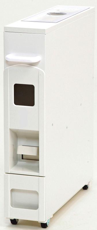 SAMICK(サミック) スリムライスディスペンサー6kg 稼働タイプ(キャスター付) RN-368-S ホワイト米収納量:6kg、計量方式:1合、受皿容量:約4合