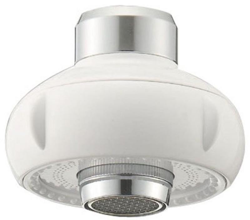 SANEI(サンエイ) キッチンの蛇口シャワー シャワー・泡沫切替可能 M22×1.25 節水35% PM252-13 本体サイズ(約):幅6.6Φ×高さ4.8cm【くるっと回して流水切替え】本体を90度回す毎にストレートとシャワーの切替が...