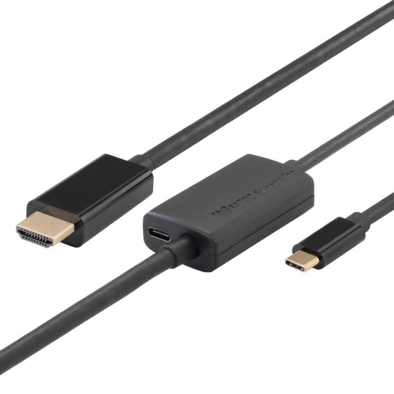 USB Type-C to HDMI 変換ケーブル（PD対応）RS-UCHD4K60-xMUSB Type-C to HDMI 変換ケーブル（PD対応）