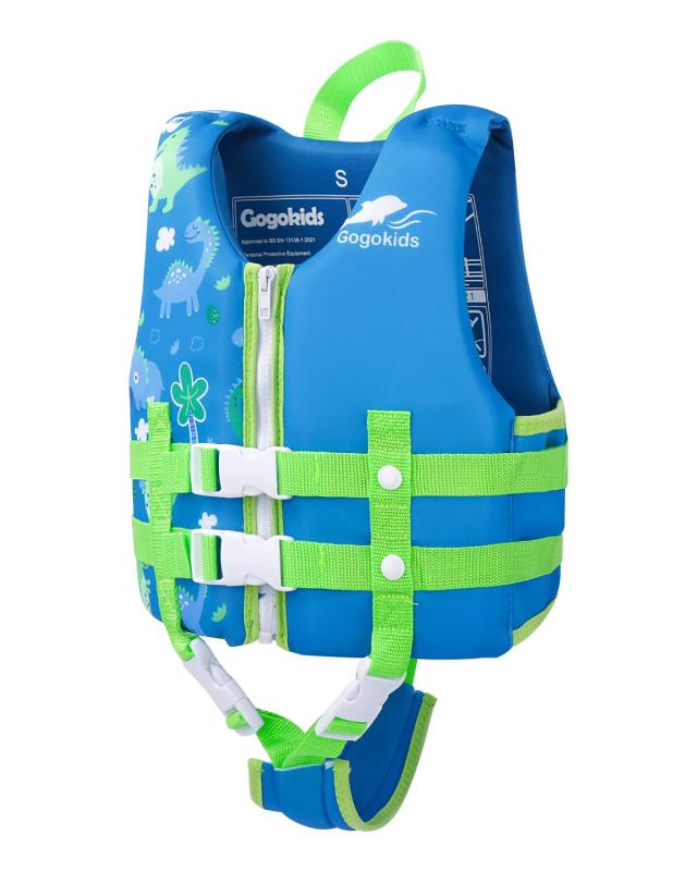 Gogokids フローティングベスト 子供用ライフジャケット 股ベルト付き 高浮力 キッズ 浮力サポート 釣り 川遊び 水遊び 海遊び【安全性アップ】ポリエステル生地とEPEフォームで作られたライフジャケット、切れにくく、耐久性に優れてい...