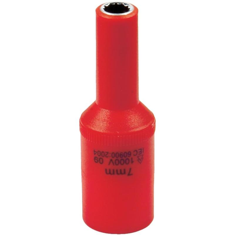 Tech-EV Insulated Socket 絶縁工具 ディープソケット 3/8 7mm OLC652007A原産国:台湾差込角(mm):9.5全長(mm):72二面幅寸法(mm):7質量(g):50