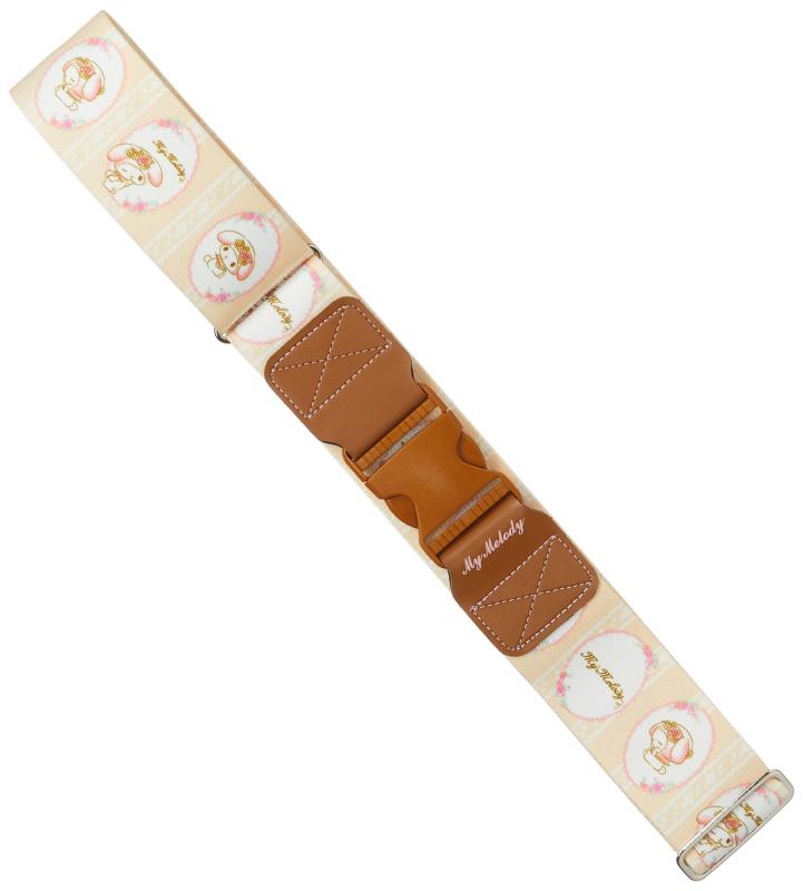 [ハピタス] スーツケースベルト ワンタッチバックルタイプ マイメロディ 豊富な柄 6cm 0.22kg HAP7004 ML2 ML2.オーナメントベージュ三辺合計(cm):185cmH:6cm/W:178cm/D:1cm重量:0.22k...