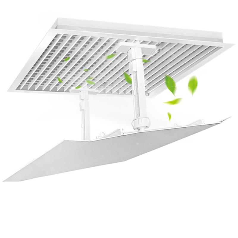 xinxin-homeコン風よけカバー 風向き調整可能 冷房/暖房対応 多機種適用 直撃風防止 夏/冬両用 風よけ板 コンルーバー 取り付け簡単 壁に穴あけ不要 引っ掛けタイプ ネジや釘を使用しない よ