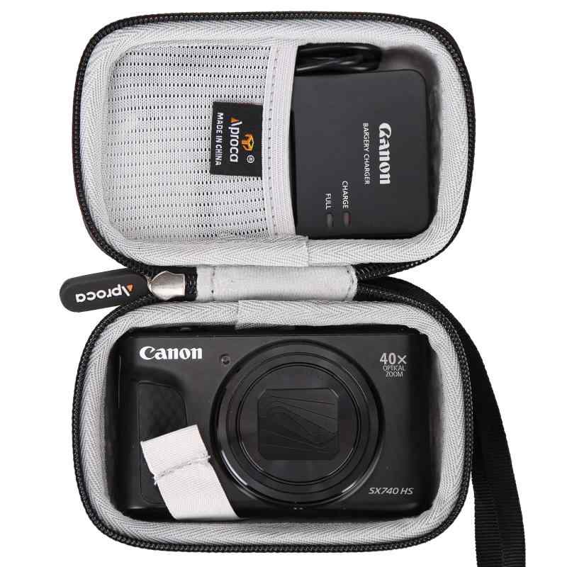 Aproca ケース Canon Powershot SX740 HS Point and Shoot デジタルカメラ対応 ポータブルハードストレージバッグ アクセサリー用(ケースのみ)実用的デザイン:持ち運びしやすい快適なハンドストラップ...