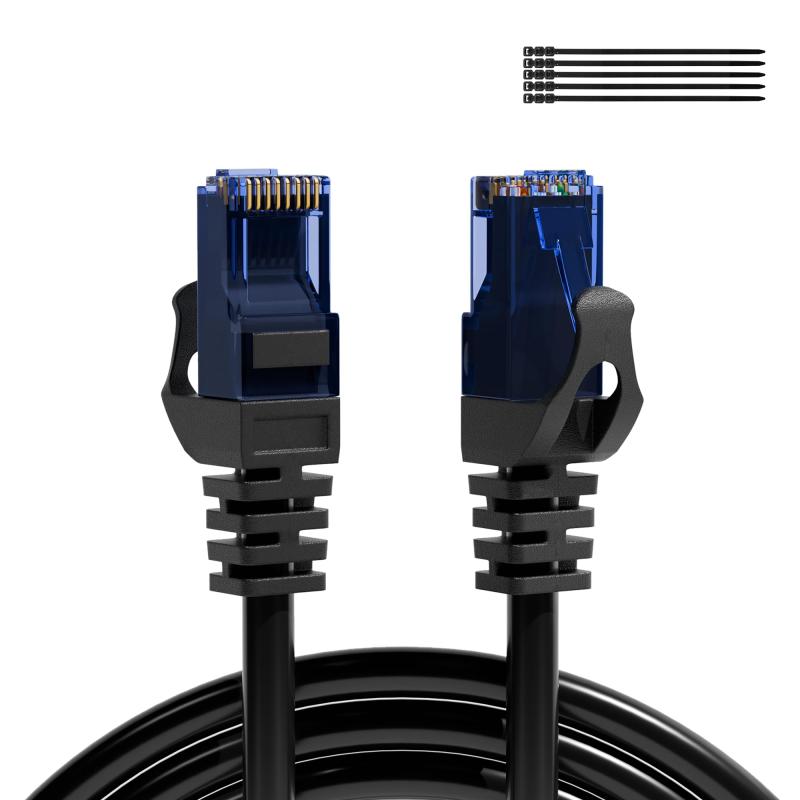 LANケーブル 屋外用 CAT6 イーサネットケーブル UTP 高速ギガビット有線ランコード 1.0Gbps/250MHz 2重被覆インターネットケーブル カテゴリ6ネットワーク接続線 屋外lan配線 難燃性/耐候性/抗UV/防