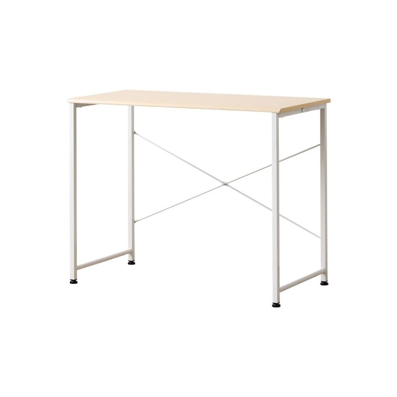 岩附 デスク パソコンデスク PCデスク シンプル 木製 組立簡単 ナチュラル