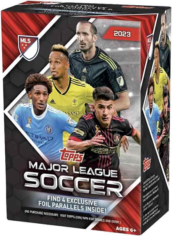 2023 Topps MLS サッカー バリューボックスライオネル・メッシカード&amp;ランダムに挿入されたサインを探してください 各ブラスターボックスには、1箱に11パックが入っています。各ブラスターボックスには、氷のようなホイルボード...