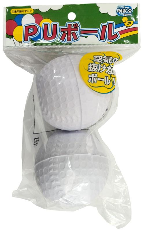 LEZAX(レザックス) LITTLE PAW SPORTS PU野球ボール 2P LPFS-5757原産国:中国カラー:ホワイトサイズ:φ72mm重量:約32g×2素材:PU対象年齢:6歳以上