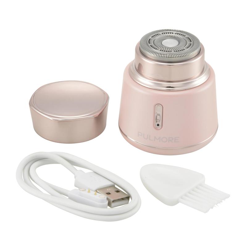 オーム電機 シェーバー レディース 充電式 回転式 27枚刃 ヘッド水洗いOK PULMORE ファッションシェーバー／替え刃セット