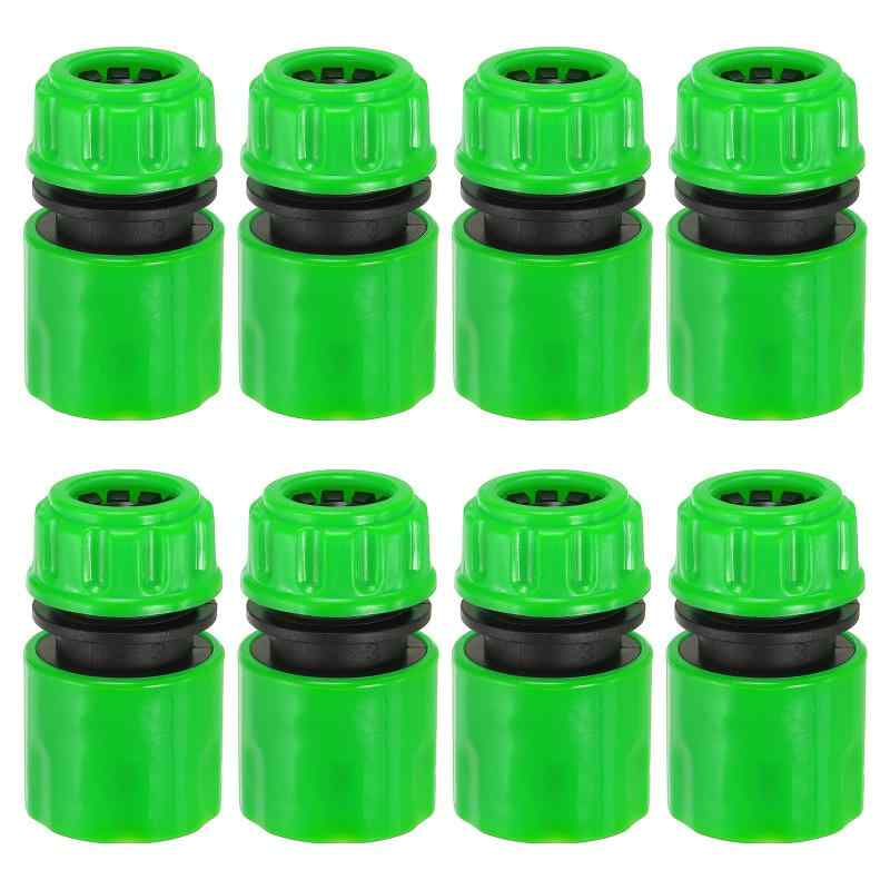 PATIKIL 1/2"ホース修理コネクターエクステンダー 8個セットプラスチックガーデンホース修理 水ホースコネクター防漏設計 緑素材：プラスチック；全体サイズ：5.5 x 3cm / 2.17 x 1.12"（長さ×...