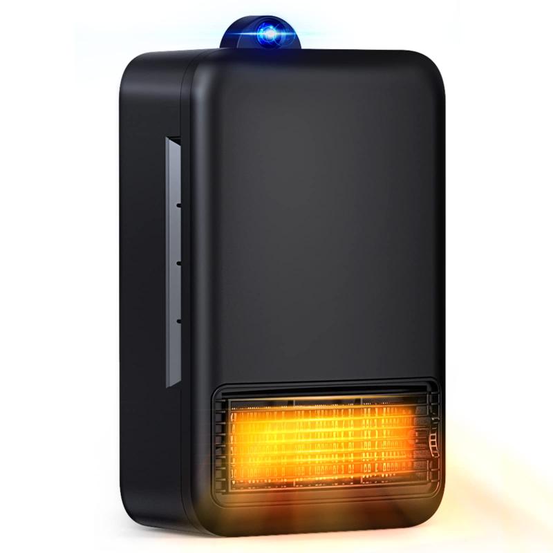 【暖房効率が高く、省エネ設計】セラミックファンヒーター 600W/1200W 出力2段階切替 速暖 セラミックヒーター 小型 ファンヒーター マイナスイオン/空気清浄/静電気除去機能搭載 2m人感セン【2秒即暖3段階温度調節で、効率よく節電...