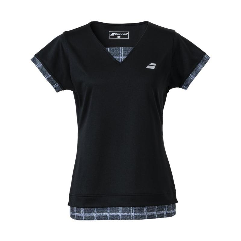 [バボラ] なし PURE SHORT SLEEVE SHIRT レディース素材：BACK MESH KNlT性能：吸水速乾　UVカラー：PK00：ピンクサイズ WOMEN'S（単位：cm）身長/バスト/ウエスト　M：157-163/80-...